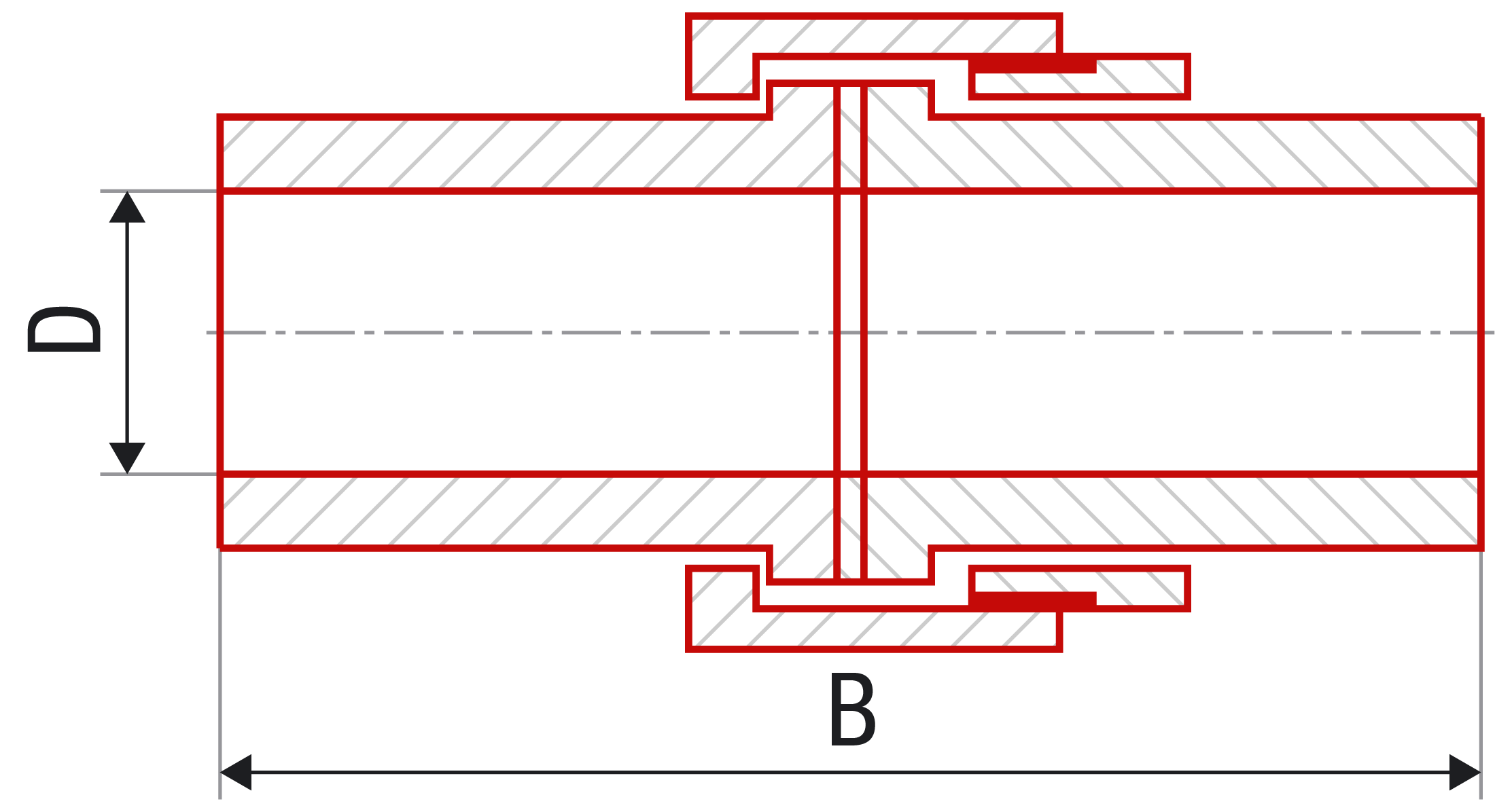 FV PPR rozebíratelný spoj trubka - trubka